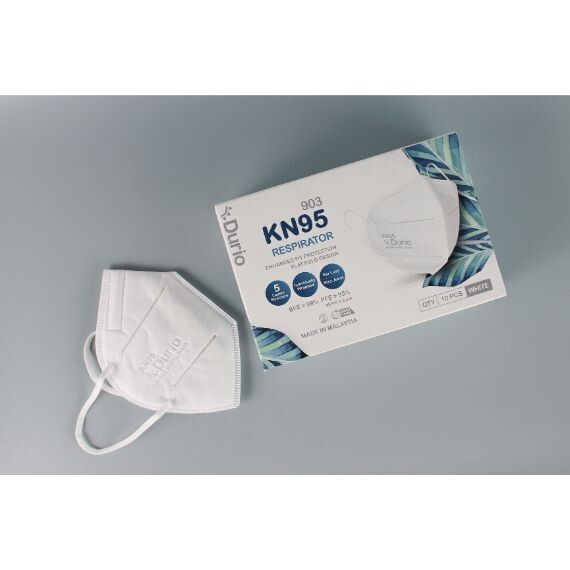 Durio 903 KN95 Respirator - Attachable Nose Foam - (10pcs)