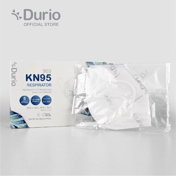 Durio 903 KN95 Respirator - Attachable Nose Foam - (10pcs)